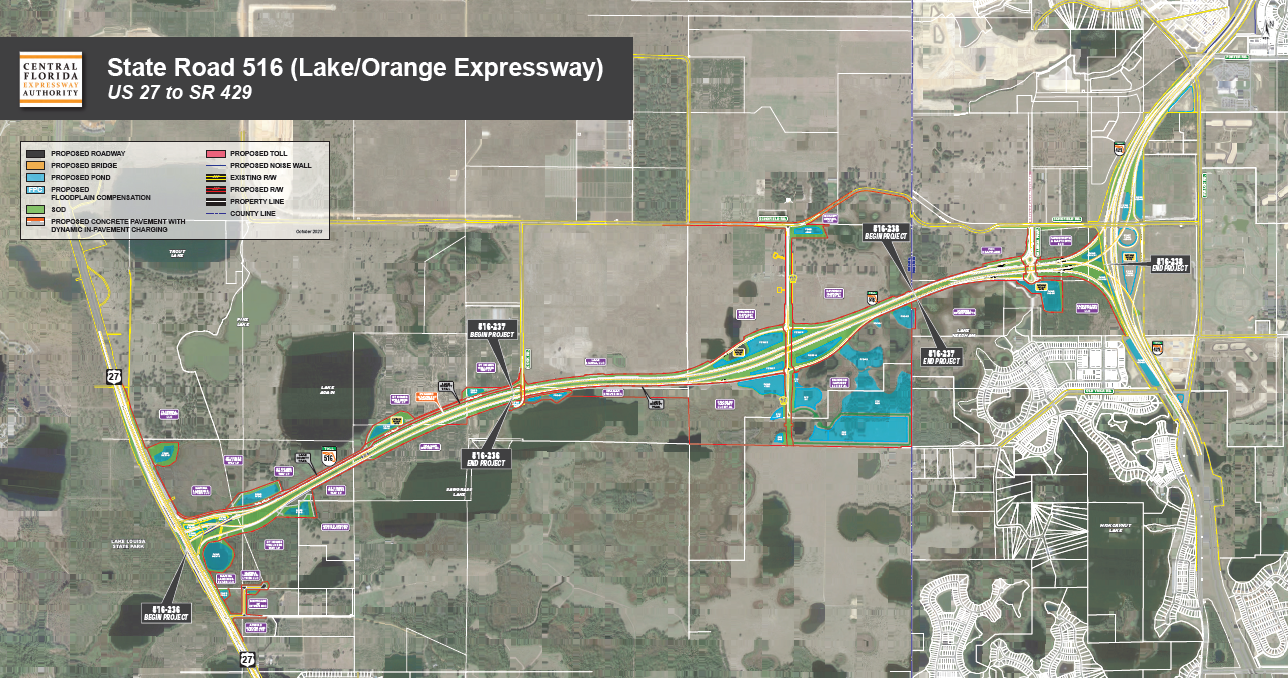 State Road 516 (Lake/Orange Expressway) from US 27 to SR 429 | Central ...
