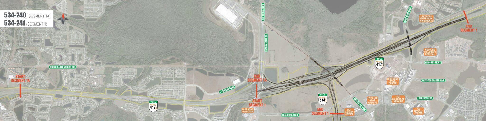 State Road 534 from State Road 417 near Boggy Creek Road to Narcoossee ...