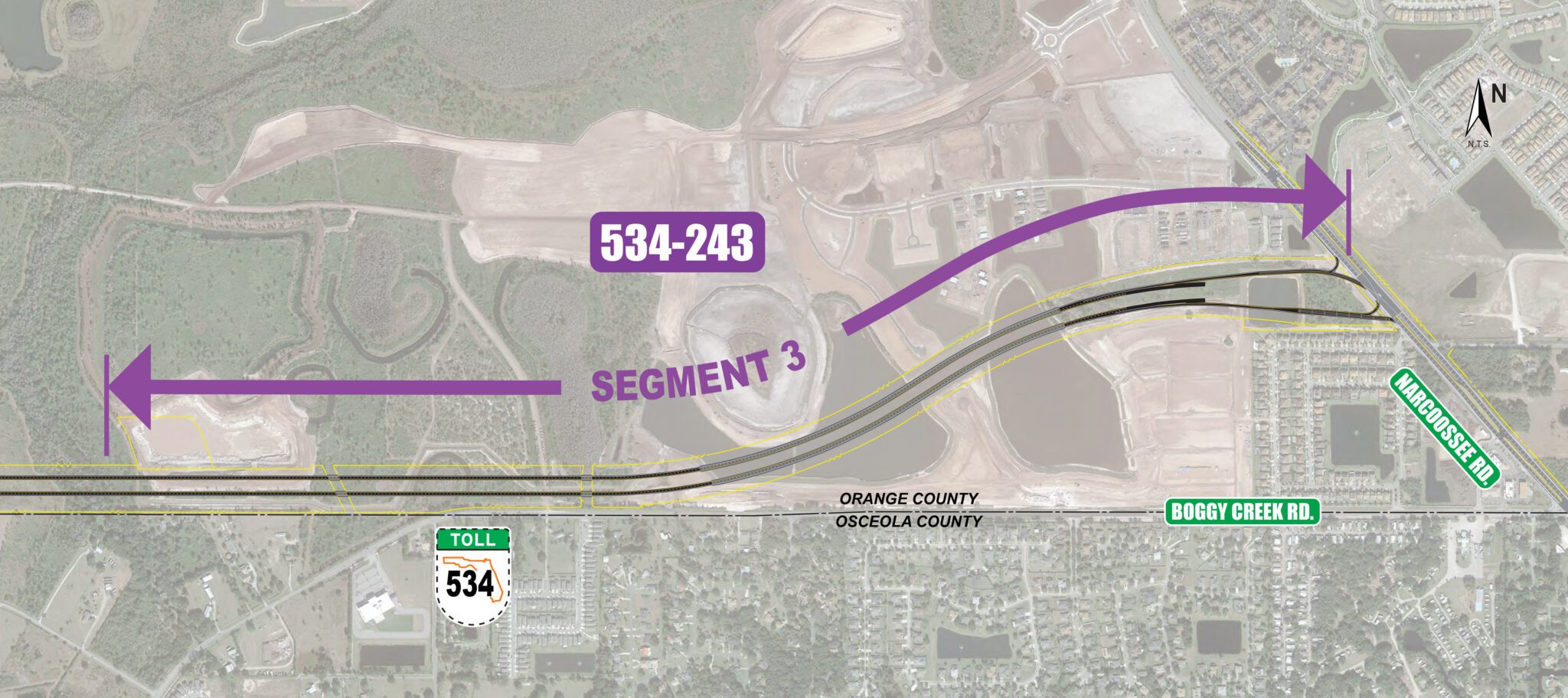 State Road 534 from State Road 417 near Boggy Creek Road to Narcoossee Road | Central Florida ...
