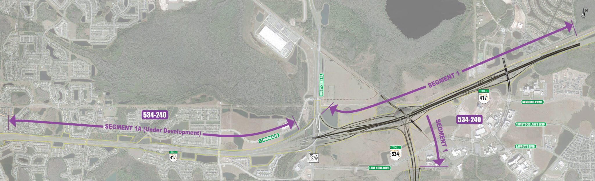 State Road 534 from State Road 417 near Boggy Creek Road to Narcoossee ...