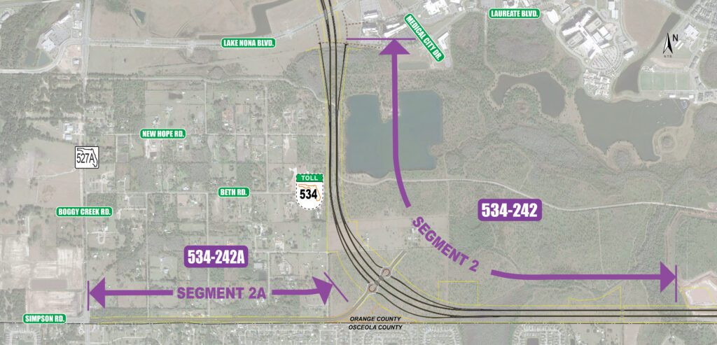 State Road 534 from State Road 417 near Boggy Creek Road to Narcoossee ...